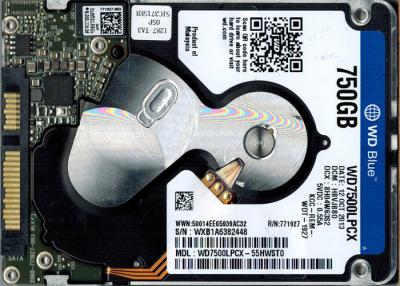 中国 6 Gb/s 2.5 インチ サーバー ハードディスク・ドライブ WD7500LPCX WD SATA 7.0 mm 5400 RPM 750 GB 販売のため