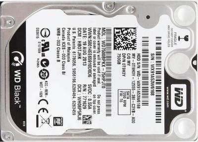 Cina SATA 6 GB a 2.5 pollici 16 di nero di MB WD del drive del hard disk 7200 giri/min. 750 del server di Gb/s WD7500BPKX in vendita