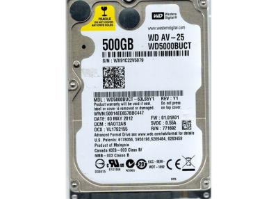 Cina MB a 2.5 pollici rigido interno del disco 3 Gb/s 500 GB 16 di WD5000BUCT Western Digital SATA in vendita