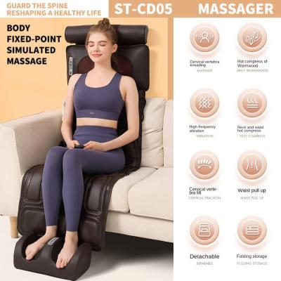 Chine Coussin de matelas de massage du cou du corps et des pieds intelligent avec vibration et chauffage à vendre