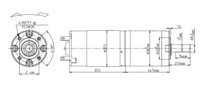 중국 12V/24V 42mm 32W/40W 긴 샤프트 행성 기어 DC 전기 모터 판매용