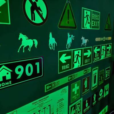 중국 비상 출구 지침 안전 표시 표지판을 위한 반사 비닐 240mic 판매용