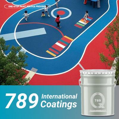 China Interactive Colorful Plastic Playground Floor Paint , Environmental Protection Coating Non Slip for sale
