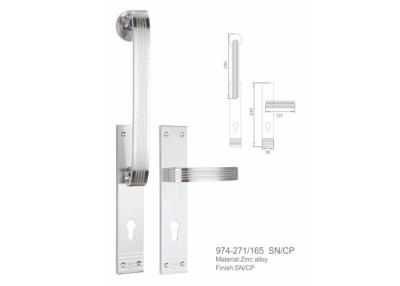 中国 入口の内部のドア・ノブはカスタマイズされたレバーの長さを電気めっきする7つの層を置く 販売のため