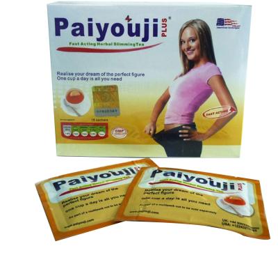 Cina Efficace Paiyouji più tè di dimagramento di erbe con le vitamine per ridurre peso, 18 bustine/scatola in vendita