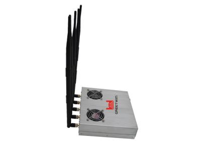 Cina emittente di disturbo regolabile del segnale del telefono cellulare di 12W 4G LTE800 Wi-Fi con cinque antenne di Omni in vendita