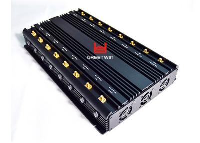 Cina Emittente di disturbo senza fili del segnale di frequenza ultraelevata di VHF del telefono cellulare di 16 antenne del segnale dello stampo regolabile dell'emittente di disturbo in vendita