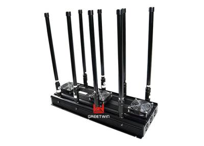 Cina emittente di disturbo 700MHz-5800MHz di segnale WiFi di 160M Adjusted Portable con la ventola di raffreddamento 7 in vendita