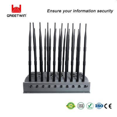 Cina Canali 2.5dBi di frequenza ultraelevata 20 di VHF dell'emittente di disturbo del segnale del telefono cellulare 433MHz di CDMA 850 in vendita