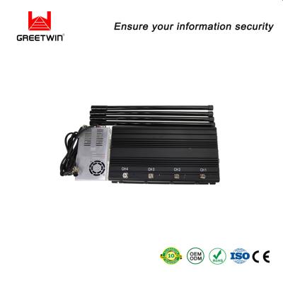 Cina rimescolatore delle emittenti di disturbo 2g 3G 4G GPS del segnale del telefono cellulare delle antenne 8000mAh 4 in vendita