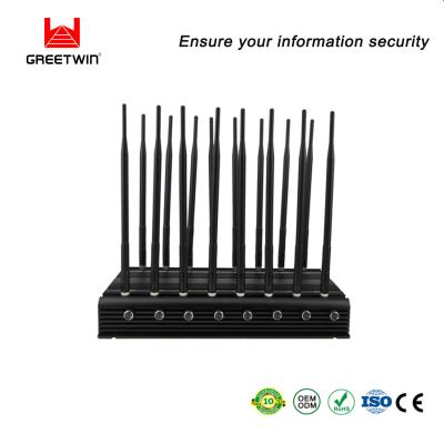 Cina antenne 2G 3G 4G 5g dell'emittente di disturbo 16 del segnale del telefono cellulare di 40m GSM in vendita