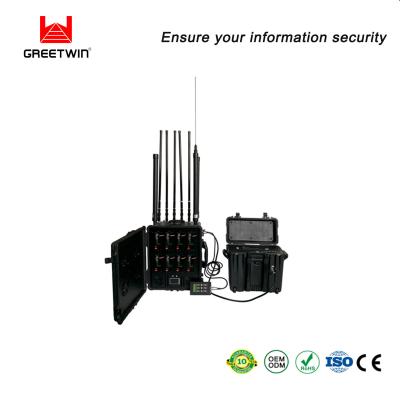 Cina emittente di disturbo del segnale delle cellule del segnale dell'emittente di disturbo 360W della bomba del veicolo della DDS di 433MHz 7dBi in vendita