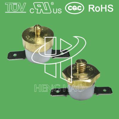 China interruptor bimetálico do entalhe da temperatura com M4, M5, M6, cabeça H31 250V centígrado de grau de 16A 0 a 250 do cobre M16 à venda