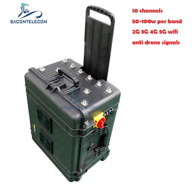 China Caso 500w Manpack del pelícano de los canales del molde 10 de la emisión de la señal de RCIED 5G en venta