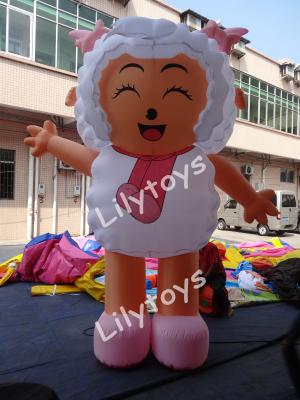 中国 裏庭 Lilytoys のための大きく膨脹可能な漫画のヒツジをからかいましたり、ステッチされる四倍になります 販売のため