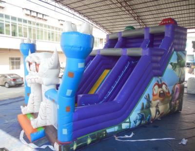 Китай скольжение раздувного скольжения 7m x 4m арендное скача с pvc 0.55mm для напольного парка продается