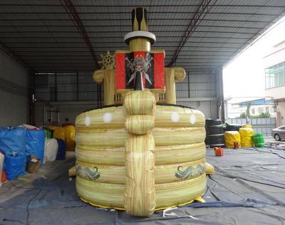 Cina Scorrevole locativo del crogiolo di scivolo gonfiabile della nave di pirata con stampa di Digital in vendita