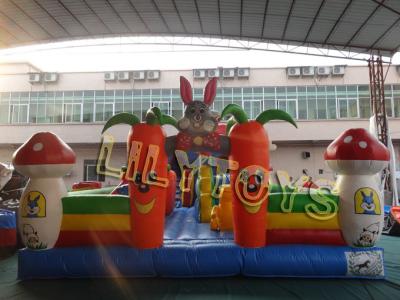 China A cidade inflável do divertimento do coelho para crianças party os arrendamentos dos inflatables, GV do UL à venda
