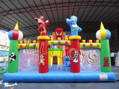 Китай город потехи спортивной площадки pvc пожаробезопасный красный раздувной, подгонянная раздувная потеха продается