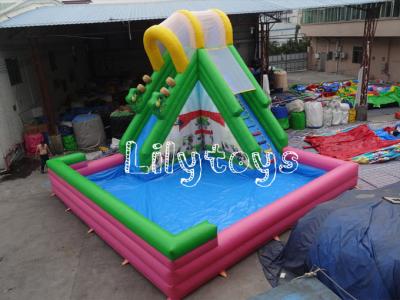 China Arrendamentos infláveis residenciais gigantes do divertimento da corrediça de água para crianças/adultos à venda