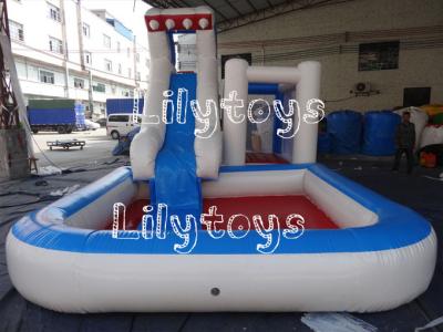 中国 ポリ塩化ビニール水膨脹可能なプールは Inground のプール、膨脹可能な子供のゲームのために滑ります 販売のため