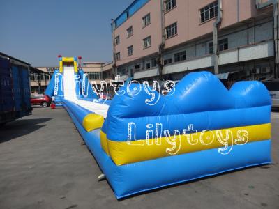 中国 プールの裏庭幸せな遊園地のための膨脹可能なポリ塩化ビニール水スライド 販売のため