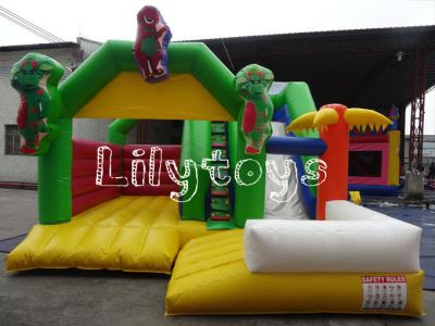中国 幼稚園のための コンボ のカスタマイズされた住宅の膨脹可能な弾力がある城 販売のため