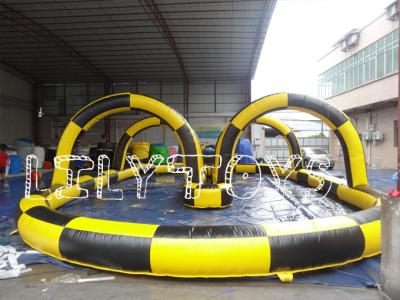Cina pista all'aperto della scanalatura di scorrimento di Zorb gonfiabile per i bambini, giochi gonfiabili di sport in vendita