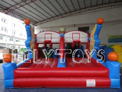 Cina Pallacanestro gonfiabile dei buttafuori/giochi gonfiabili di sport, tela cerata a prova di fuoco in vendita