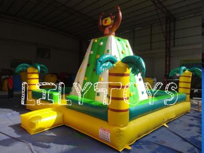 Cina salita gonfiabile della parete dei giochi di sport del PVC da 0,55 millimetri, montagna rampicante gonfiabile in vendita