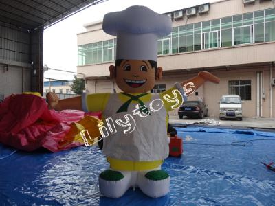 中国 Lilytoys のレンタル大きいコックの人の無鉛子供の催し物のための膨脹可能な漫画ポリ塩化ビニール 販売のため