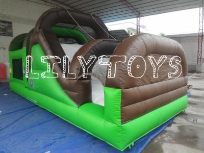 Cina Mini affitto gonfiabile verde di corsa ad ostacoli dei bambini per il cortile/parco dei bambini in vendita