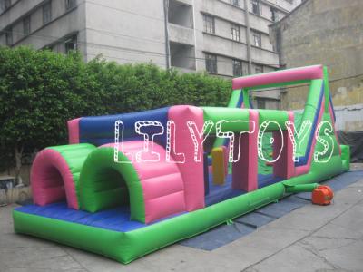 Cina affitto gonfiabile di corsa ad ostacoli della tela cerata lunga del PVC di 15m, ostacolo gonfiabile del tunnel in vendita