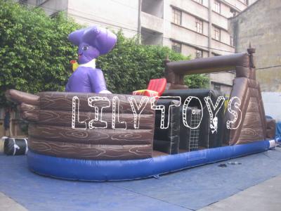 Cina Corsa ad ostacoli gonfiabile del gioco di sport della nave di pirata del PVC di Platone per i bambini, Lilytoys in vendita