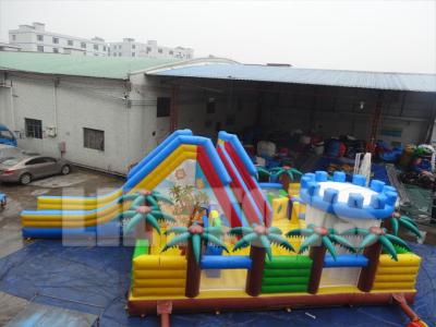 Cina Città gonfiabile di divertimento dei buttafuori gonfiabili, isola felice Playgroud gonfiabile in vendita