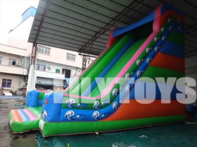 Cina prova di fuoco dell'alto scivolo gonfiabile 0.55pvc/UV-Resistenza locative per i bambini in vendita