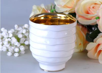 中国 陶磁器奉納の個人化された蝋燭ホールダー白い磁器の蝋燭ホールダー 販売のため