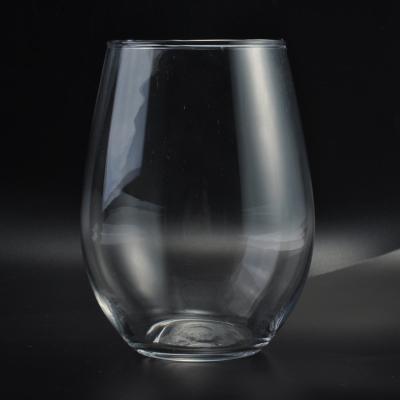 Cina Chiavetta Stemless del tubo di livello del vino, bei bicchieri di logo in vendita