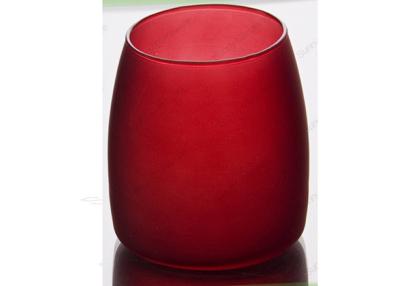 Cina Colori ricoprire intorno ai supporti di candela di vetro glassato, porta-candela di vetro in vendita