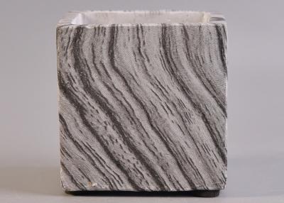 China De concrete Hoge Houder van de Cement Ceramische Kaars - Beëindigen Vierkant Marmeren Effect Te koop
