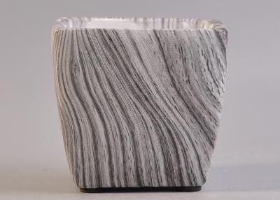 China Houder die van de driehoeks de Concrete Marmeren Met de hand gemaakte Ceramische Kaars voor Kaars, het Planten maken Te koop
