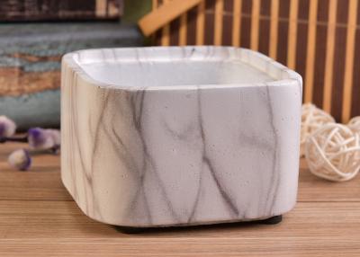 China Het vierkant vormde Ceramische Kaarshouder, Decoratief Stapelbaar Concreet Kaarsschip Te koop
