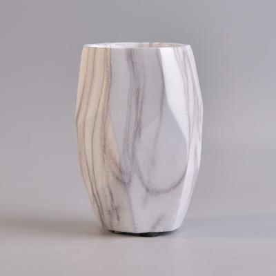 China Witte Concrete de Kaarshouder van 250ml Ceramisch met de Druk van de Wateroverdracht Te koop