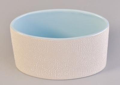 China Ovale de houdersschepen van de Vorm Decoratieve met de hand gemaakte ceramische kaars voor Huwelijk Te koop