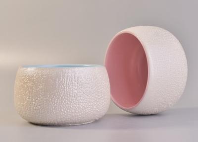 China Forma bonita feito à mão da bacia frasco cerâmico da vela, castiçais cerâmicos do tealight à venda