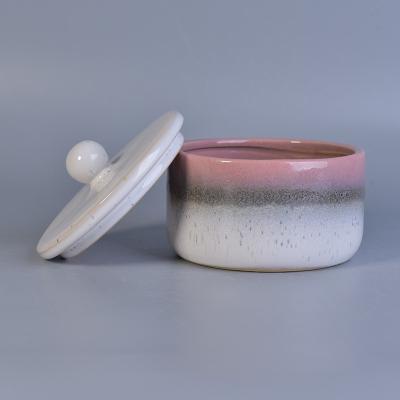 China A vela cerâmica decorativa do casamento home bonito range com tampas à venda