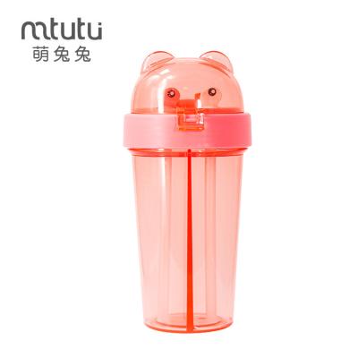 Chine 420ml conjuguent cadeau de couples de bouteille de Straw Separate Drink Water Beverage à vendre