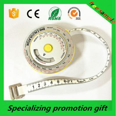 China Fita métrica 2M retrátil da calculadora de BMI 1M 1.5M para a promoção do negócio à venda