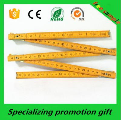 Cina 1M 5 volta il righello di logo su misura promozione pieghevole di legno per la scuola in vendita