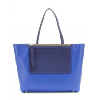 Cina Borsa blu moderna del cliente del cuoio genuino di Gionar per la compera delle signore in vendita